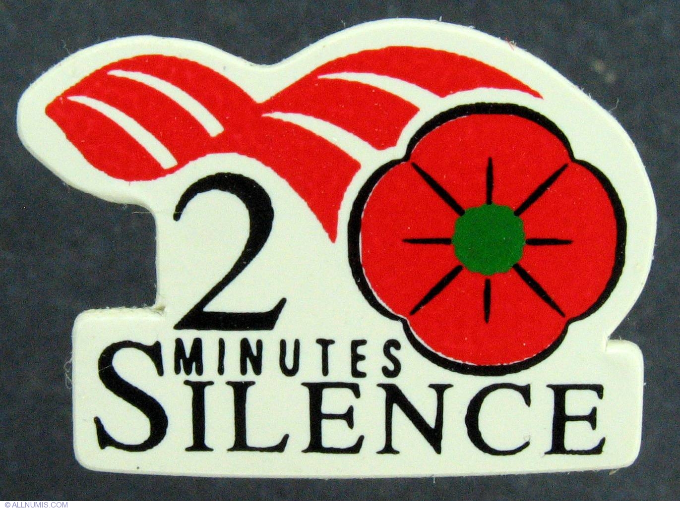 2 Minutes Of Silence Organizations Canada Pin 4812